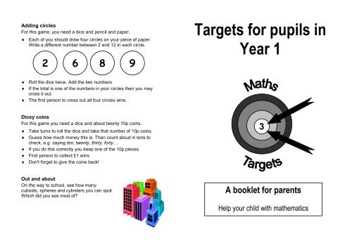Targets for pupils in Year 1 - Galley Hill Primary School and Nursery