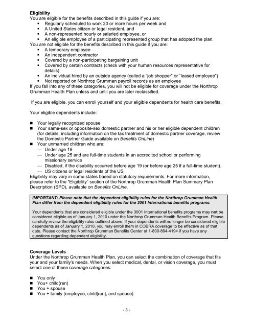 NORTHROP GRUMMAN HEALTH P