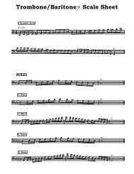 Alto & Bari Sax Scale Sheet