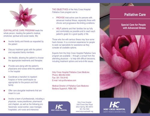Palliative Care Brochure Fresenius Campaign Resources The Palliative