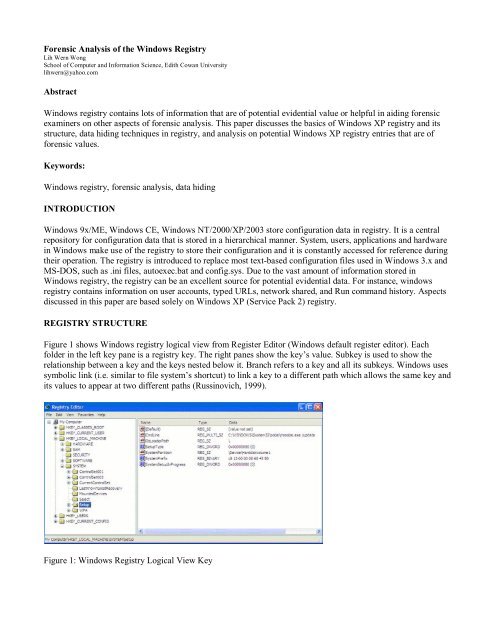 Forensic Analysis of Windows Registry by Lih Wern Wong.pdf
