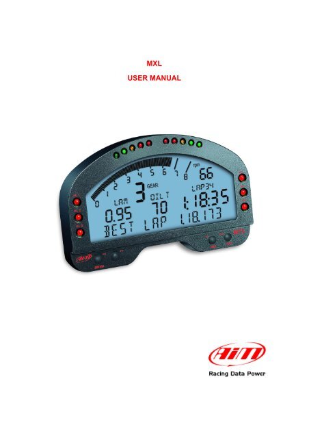 AiM MXL Manual - Race Data Systems