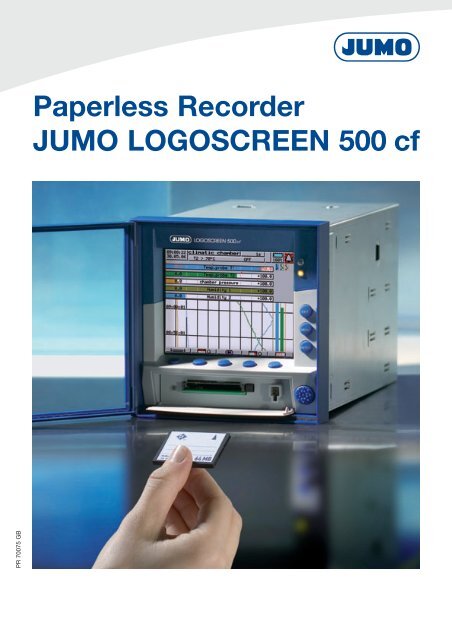 JUMO LOGOSCREEN 500 cf - JUMO Process Control, Inc.