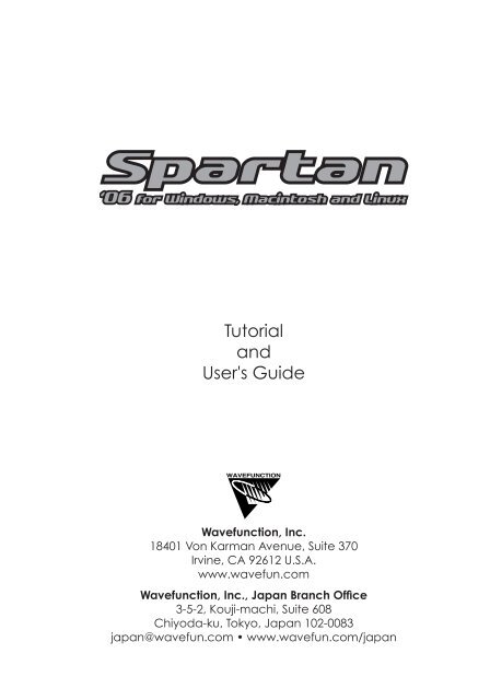 Spartan'06 - Wavefunction, Inc.