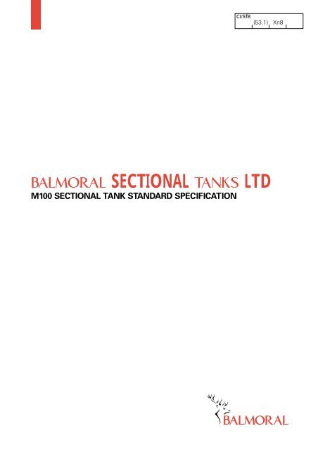 Sect Tank Specification Doc - Balmoral Group