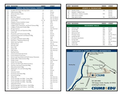 Csu Monterey Bay Campus Map - Map