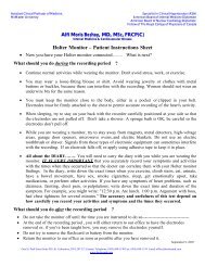 Holter Monitor â Patient Information Sheet Definition - Mydoctor.ca