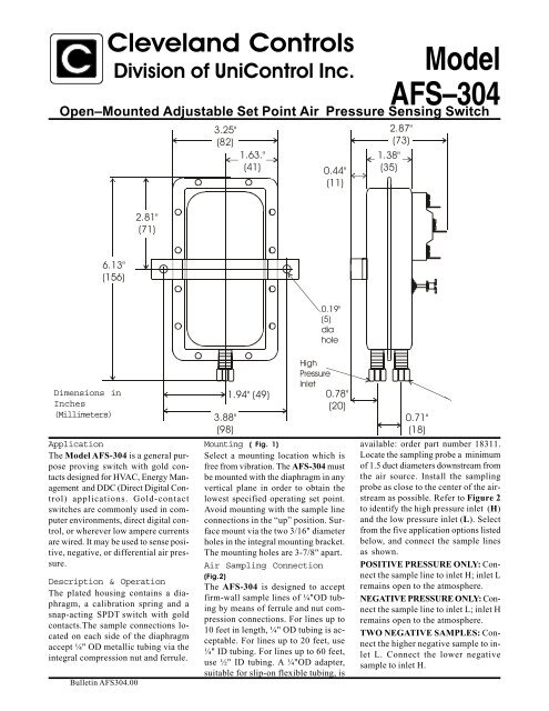 Cleveland Control AFS-304 Eng - SES Combustion AB