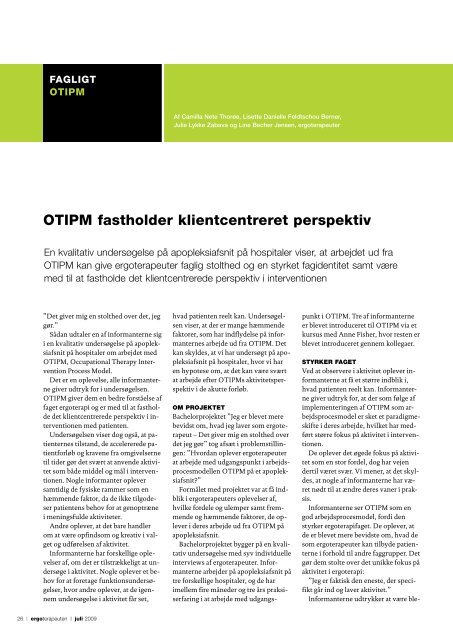 [pdf] OTIPM fastholder klientcentreret perspektiv