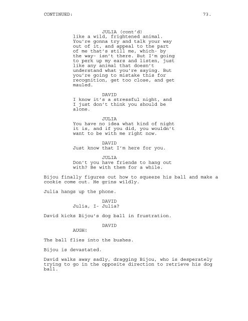 CONTINUED: 73.JULIA (cont