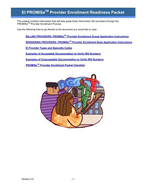 HCSIS EI PROMISe Provider Enrollment Readiness Packet v2.0