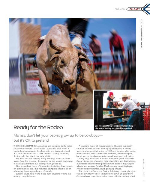 Ready for the Rodeo - Fantasy Adventure Bull Riding LTD