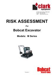 Risk Assessment - Bobcat Mini EX ZHS Series - ver 1.0