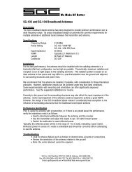 SG-237 SMARTUNER™ INSTALLATION MANUAL - SGC