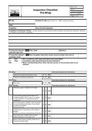 Inspection Checklist: Pre Plaster and Plaster