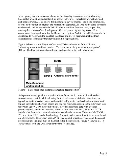 In an open systems archit