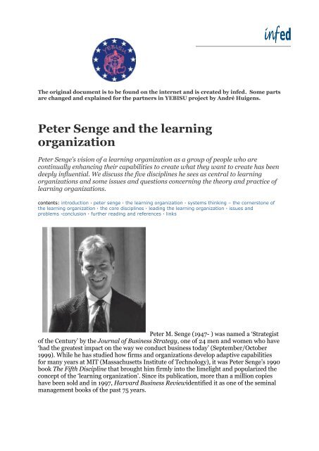 Peter Senge and the learning organization