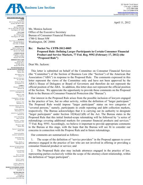 letter - Caveat Emptor