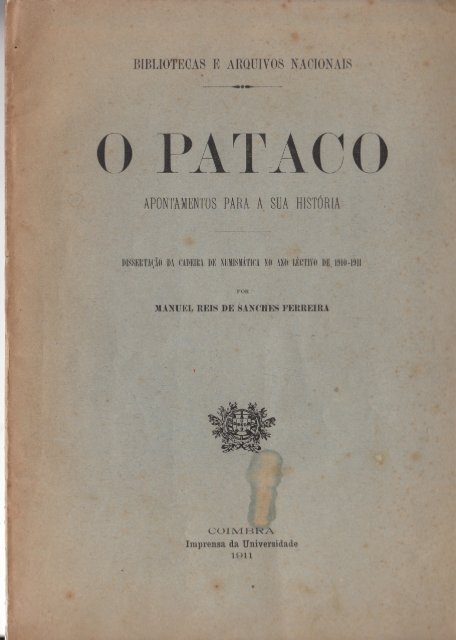O Pataco - Numismatas