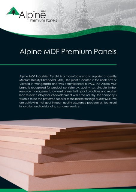 Premium Panels - Alpine MDF