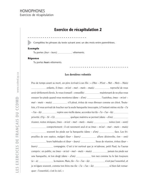 le résumé - ccdmd
