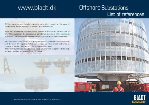 Substations www.bladt.dk - Bladt Industries