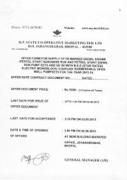 THE M.P. STATE CO-OPERATiVE MARKETING ... - MP Markfed