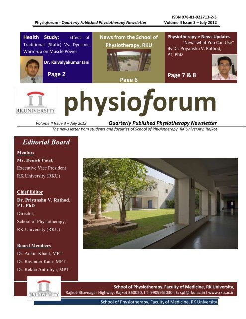 Physioforum - RK University