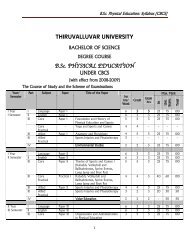B.A. Tamil: Syllabus (CBCS) - Thiruvalluvar University