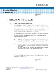 Suprasil® 310 - Heraeus Quarzglas