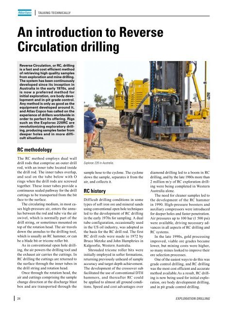 an introduction to Reverse Circulation drilling - Atlas Copco ...