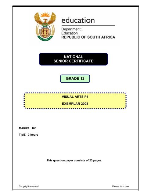 NATIONAL SENIOR CERTIFICATE GRADE 12