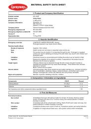 Sprayway 40 Glass Cleaner MSDS