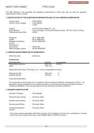 Material Safety Data Sheet [MSDS] - Advanced Polymers
