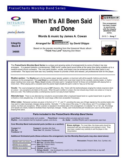 Orchestral - Praise Charts