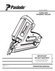 Parts Diagram - Paslode