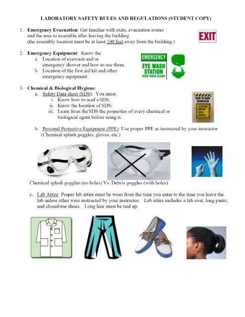 Lab Safety Rules