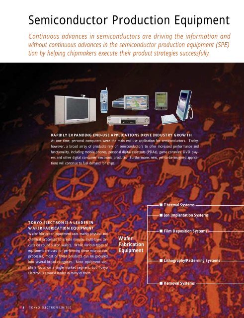 Semiconductor Production Equipment - Tokyo Electron Limited (TEL)