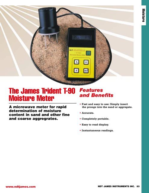The James Trident T-90 Moisture Meter - James Instruments Inc.