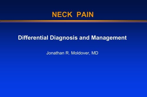 Differential Diagnosis and Management