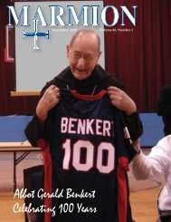 Abbot Gerald Benkert's final “laying on of hands” - Marmion Academy