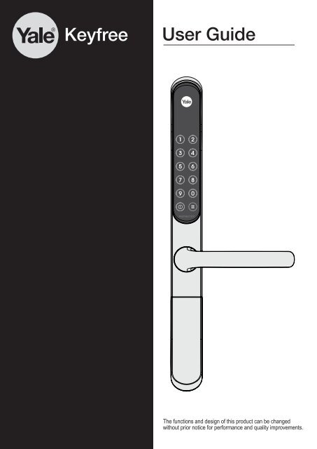 Keyfree User Guide - Yale UK