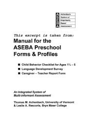 CBCL/1.5-5 - Syndrome Scale Scores for Boys - Aseba