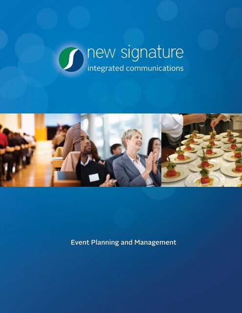 Event Planning and Management - New Signature
