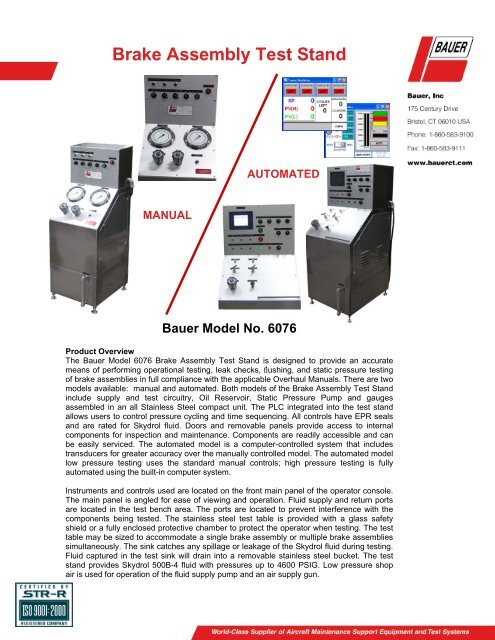 Brake Assembly Test Stand
