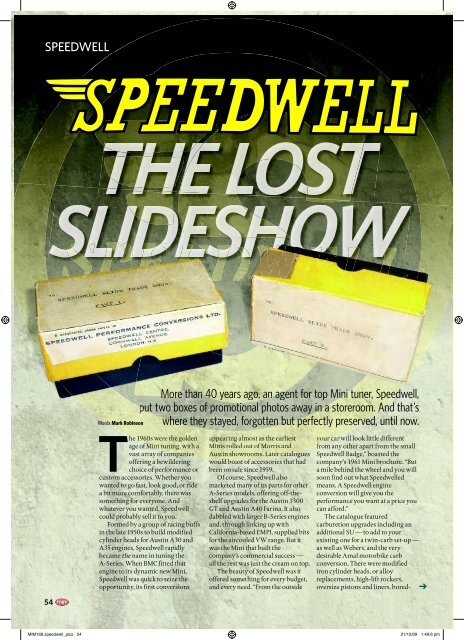 Speedwell - MK1 performance conversions