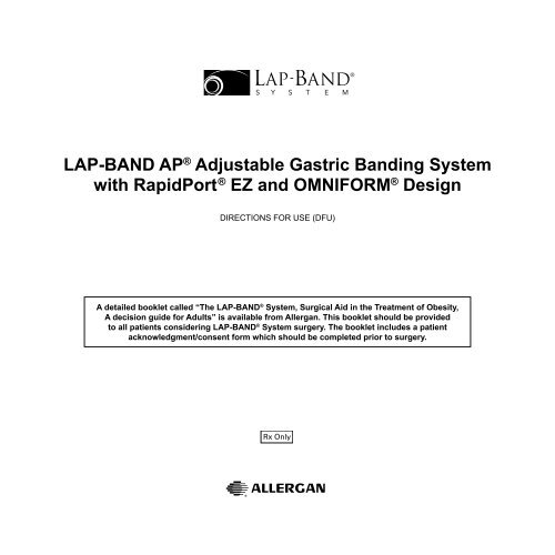 LAP-BAND AP® Adjustable Gastric Banding System with ... - Allergan