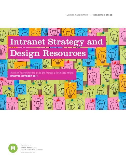 Intranet Strategy and Design Resources - Modus Associates