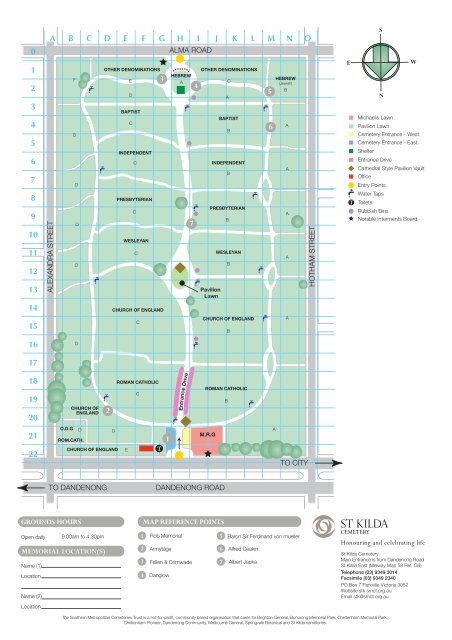 St Kilda Map-V3_DPMG - st kilda cemetery - Southern Metropolitan ...