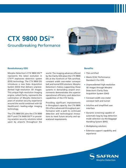 CTX 9800 DSi™ - Morpho